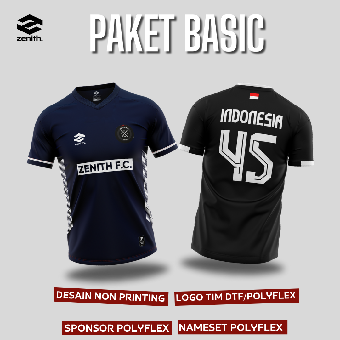 Custom Jersey Basic - Zenith apparel indonesia